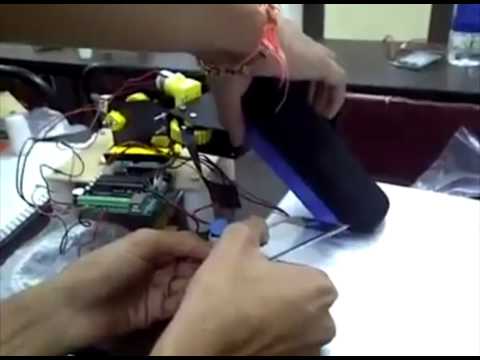 Touch screen Robotic Arm - YouTube