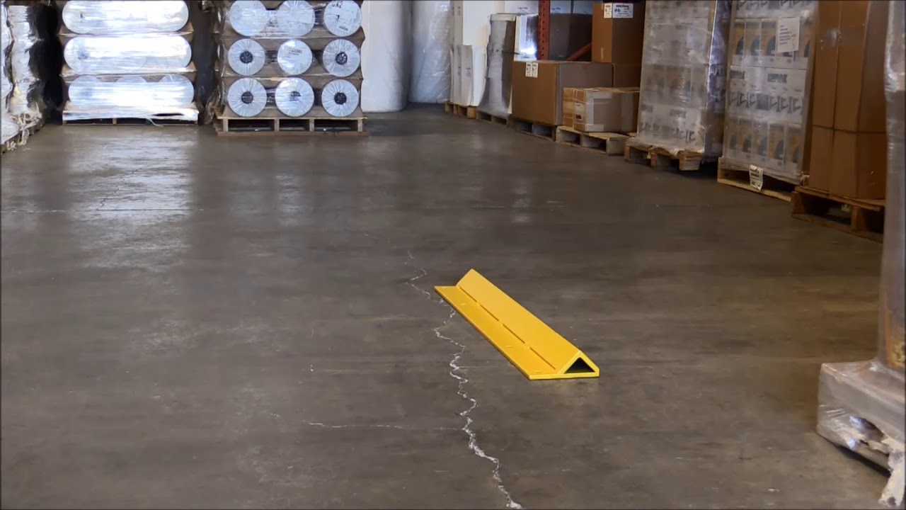Revolution Forklift Wheel Stop for Pick & Pull Areas - YouTube