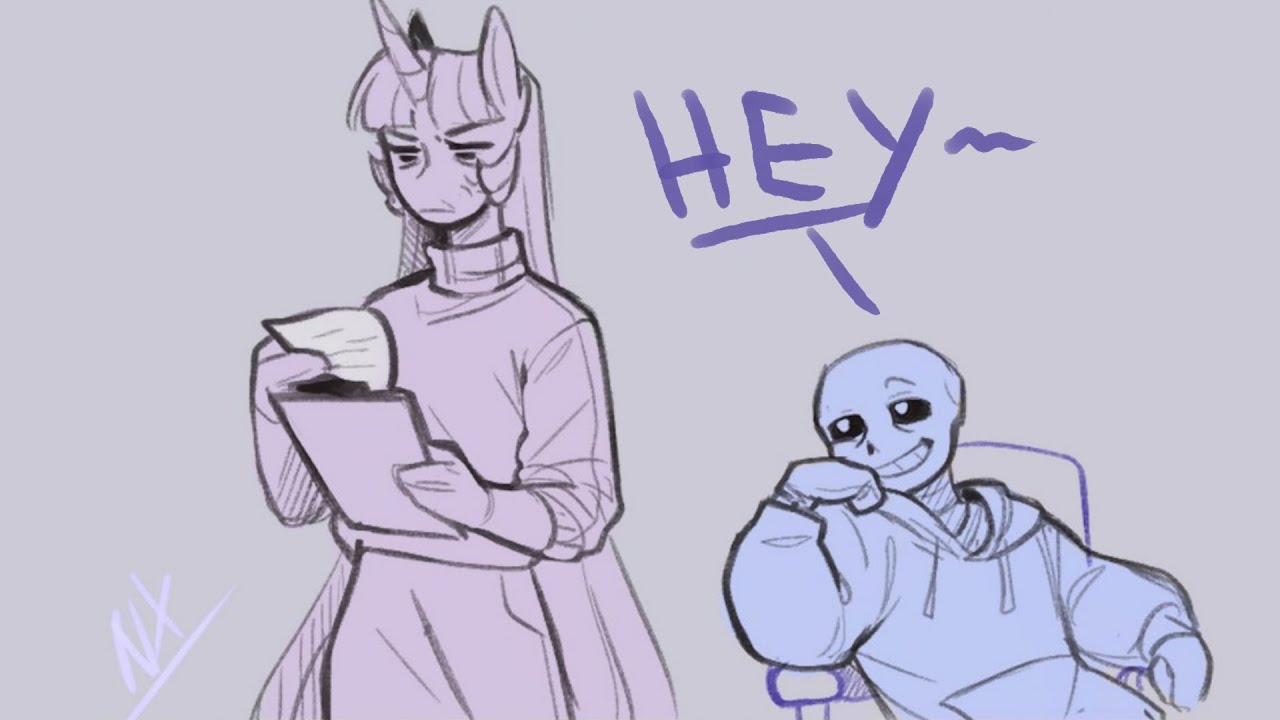 Sans Teases Twilight - Undertale x My Little Pony (Comic Dub) - YouTube