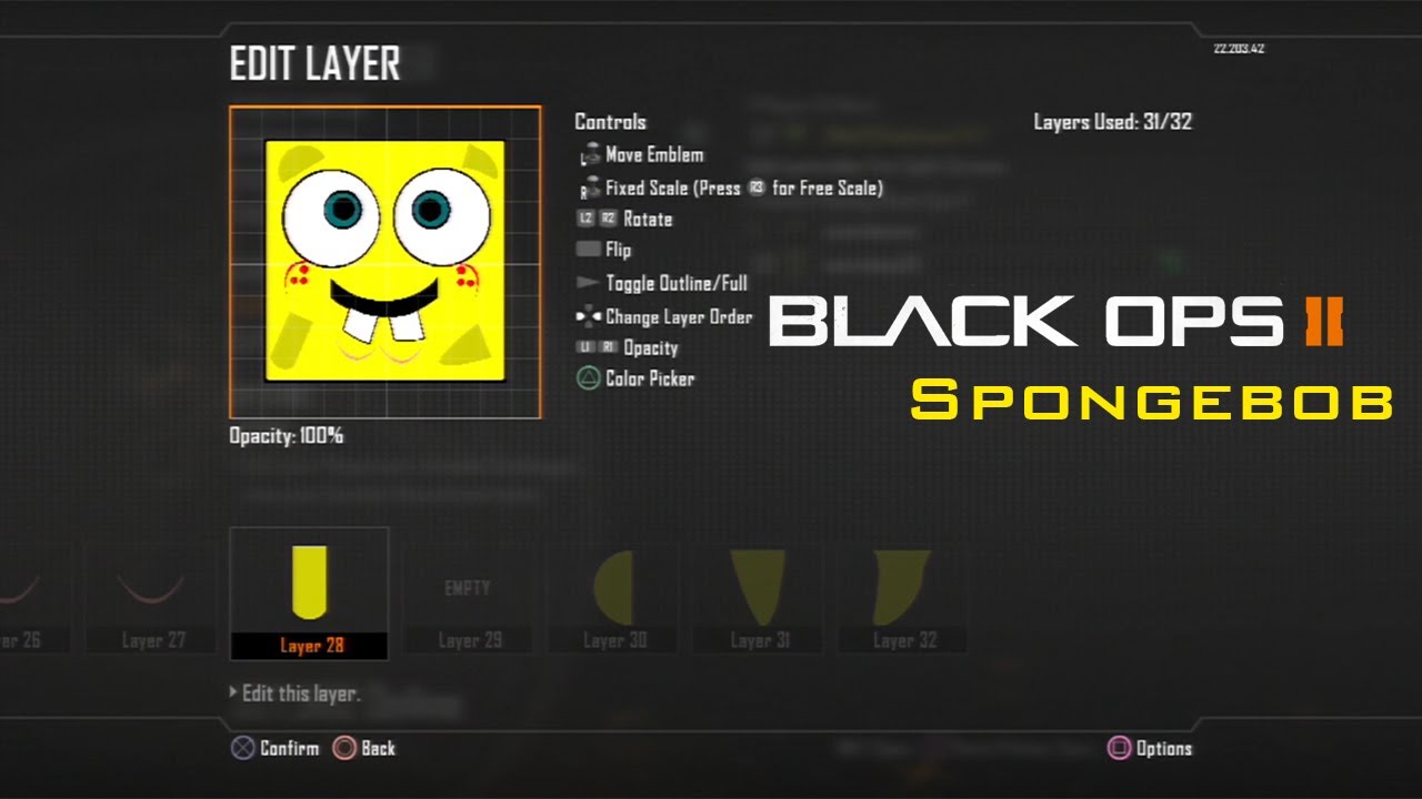 Spongebob Black Ops 2 Emblem - YouTube