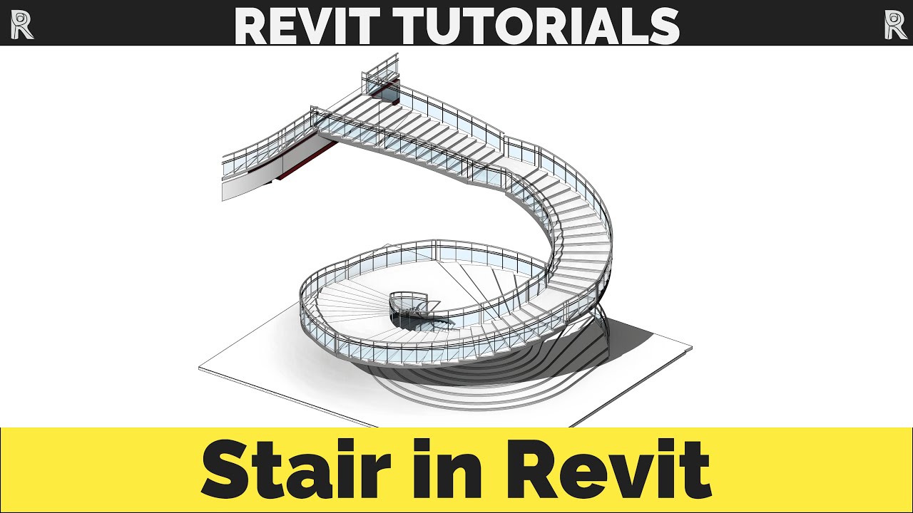 Stair in Revit | Hard type of the stairs in Revit - YouTube