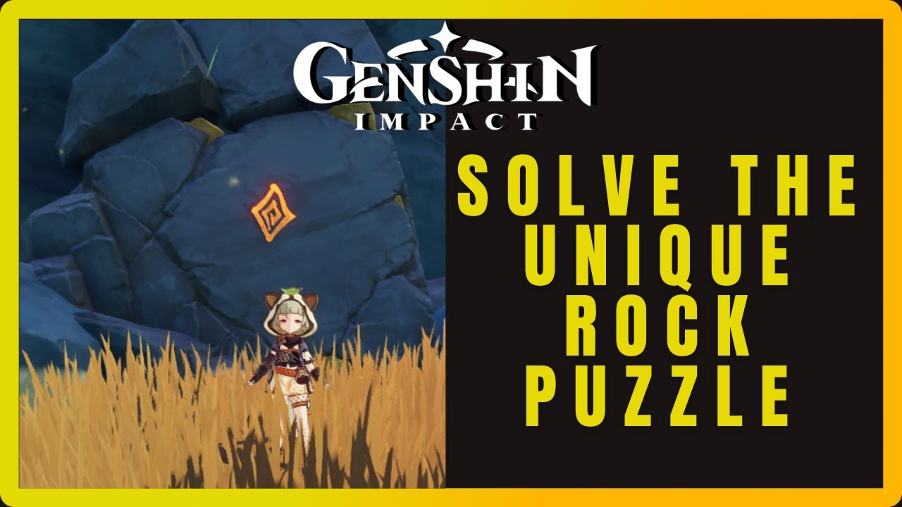 Unique Rock Puzzle - (The Chasm) - Genshin Impact 2.6 - YouTube