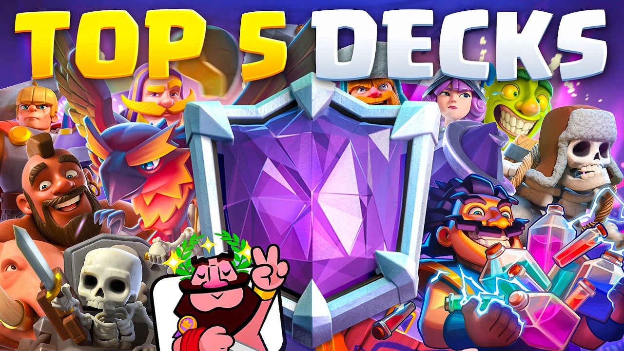 TOP 5 BEST DECKS to EASILY GET ULTIMATE CHAMPION in Clash Royale! 🏆 ...