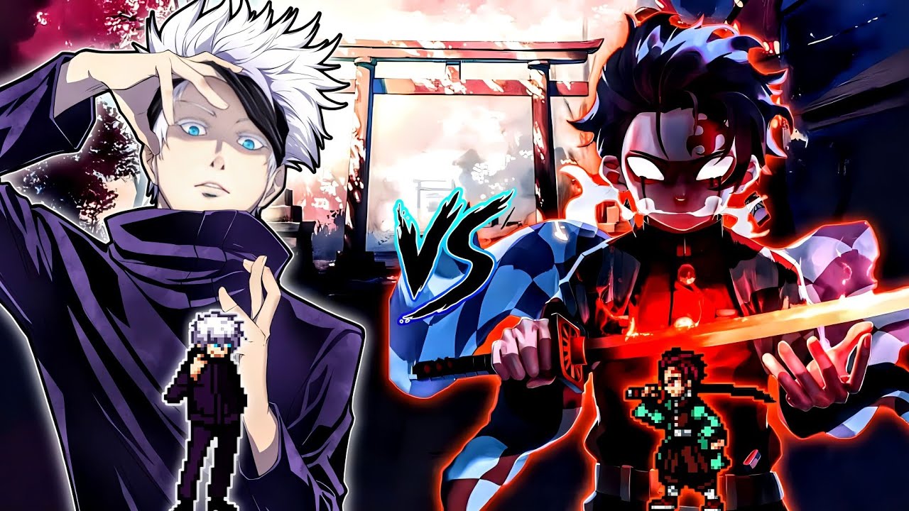 Gojo Awakening RN OP (New) VS Tanjiro Chaos OP in Jump Force Mugen ...