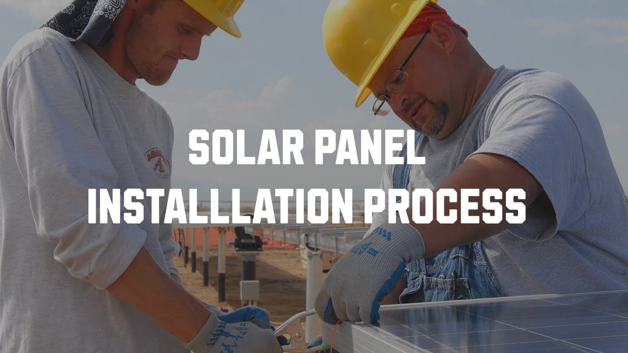Solar Panel Installation Process - YouTube