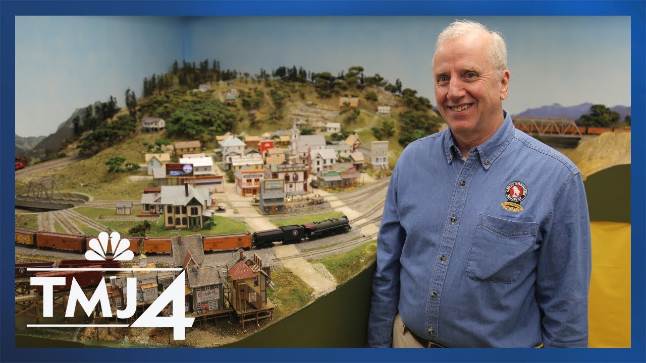 It took him 21 years to build his giant model railroad - YouTube