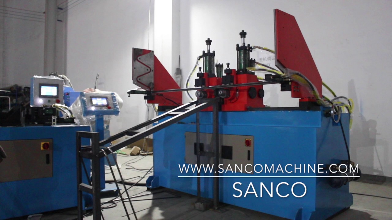 SANCO double head bending machine and punching machine with auto ...