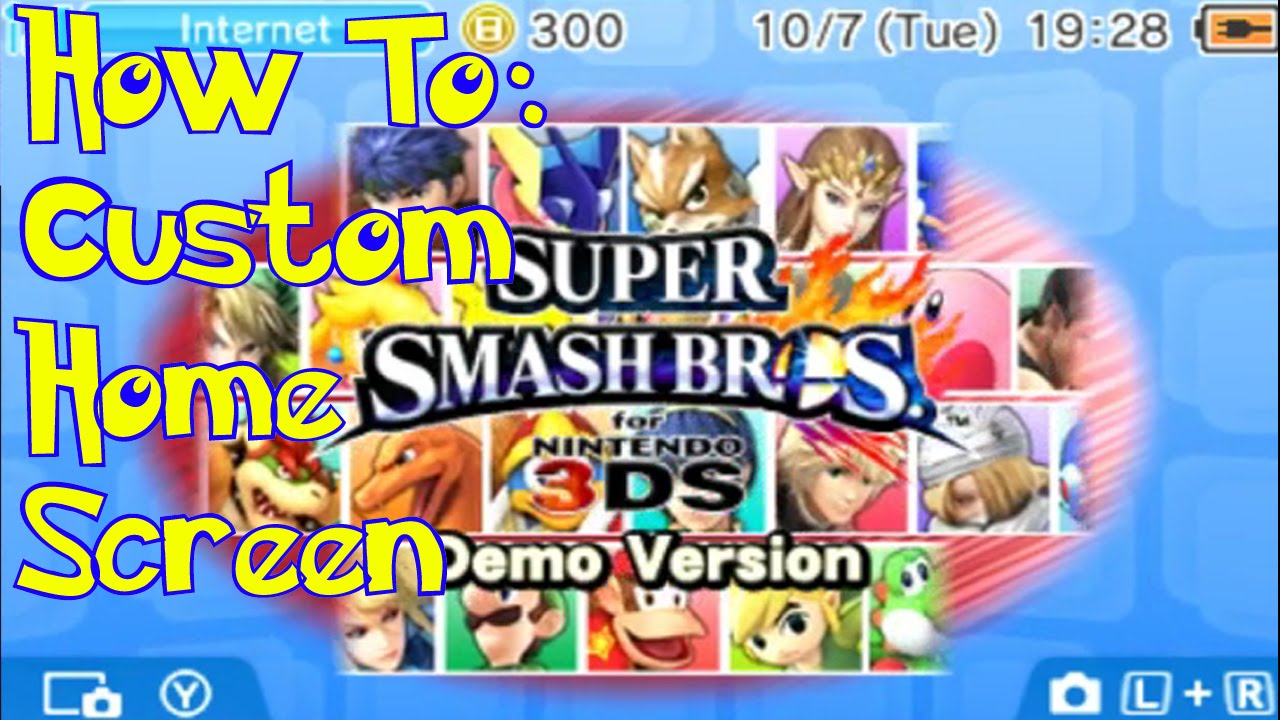 How To Change 3DS Home Screen (Update Version 9.0.0-20U) - YouTube