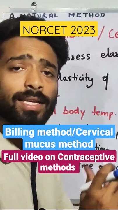 BILLING METHOD / CERVICAL MUCUS METHOD || SPECIAL CLASS ON ...