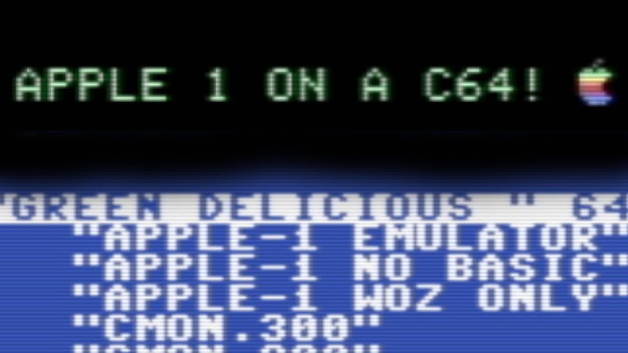 Apple 1 Software On A Commodore 64. - YouTube
