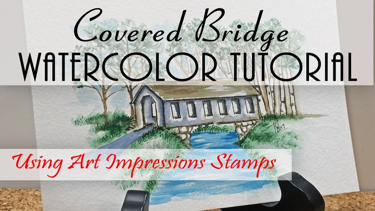 AI Watercolor Tutorial - Covered Bridge - YouTube