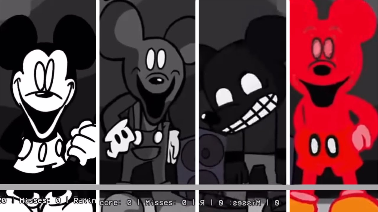 Phase transformation of FNF Mickey Mouse | Friday Night Funkin - YouTube