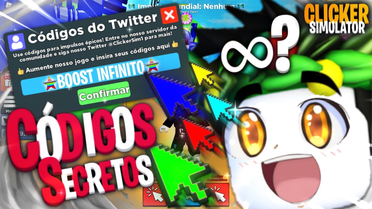 RÁPIDO! NOVOS CÓDIGOS SECRETO DO CLICKER SIMULATOR!! COM BOOSTS ...