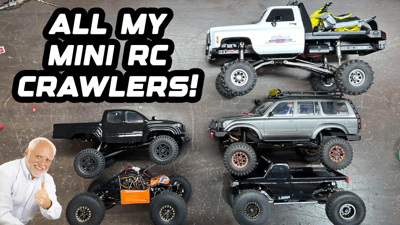 Mini RC Crawler Collection! SCX24, TRX4M, & FCX18 - YouTube