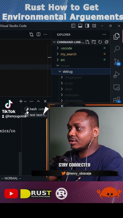 Rust - How to get environmental argument from the terminal #rust #programming #codes #coding ...