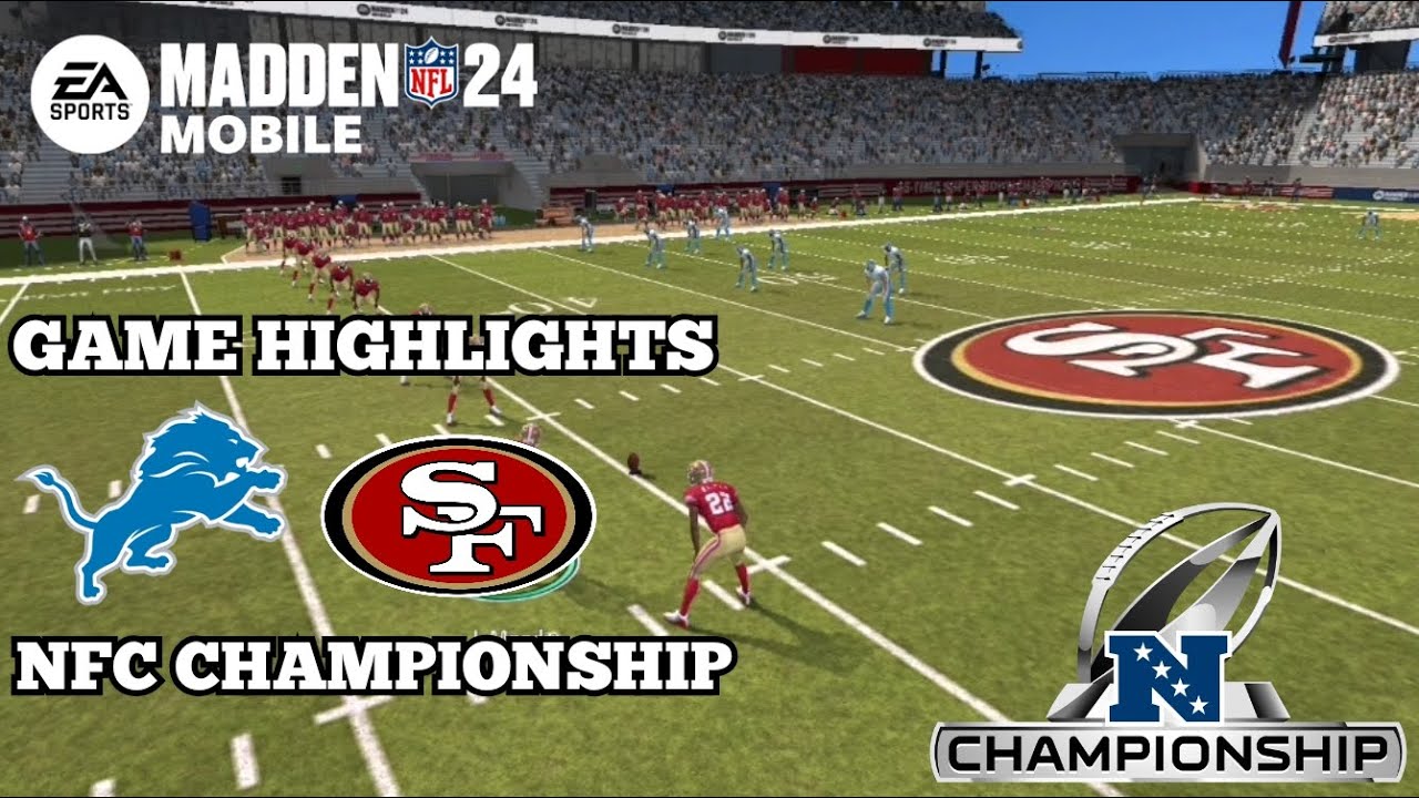 Detroit Lions vs San Francisco 49ers NFC CONFERENCE CHAMPIONSHIP Game ...