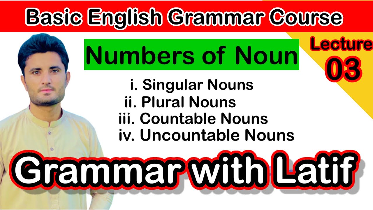Numbers of Noun | Lecture 03-Special English Grammar Course | Grammar ...