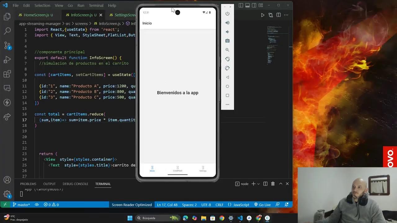 Segunda practica react native - YouTube