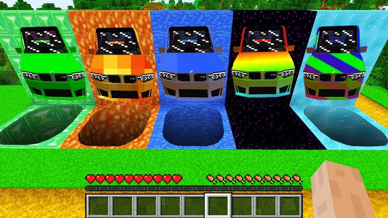 What's INSIDE the SECRET TUNNELS in Minecraft Which CAR IS BETTER NEW ...