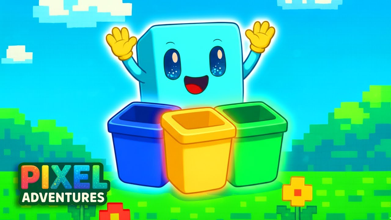 Learn how to recycle with Pixel! 🚀 Recycling Rocket | Pixel's Kids ...