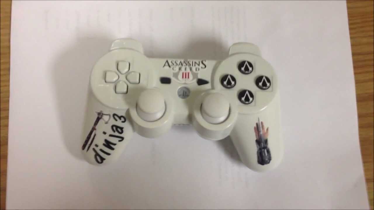 Mad Kustom Controllers - Assassins Creed Custom PS3 Controller - YouTube
