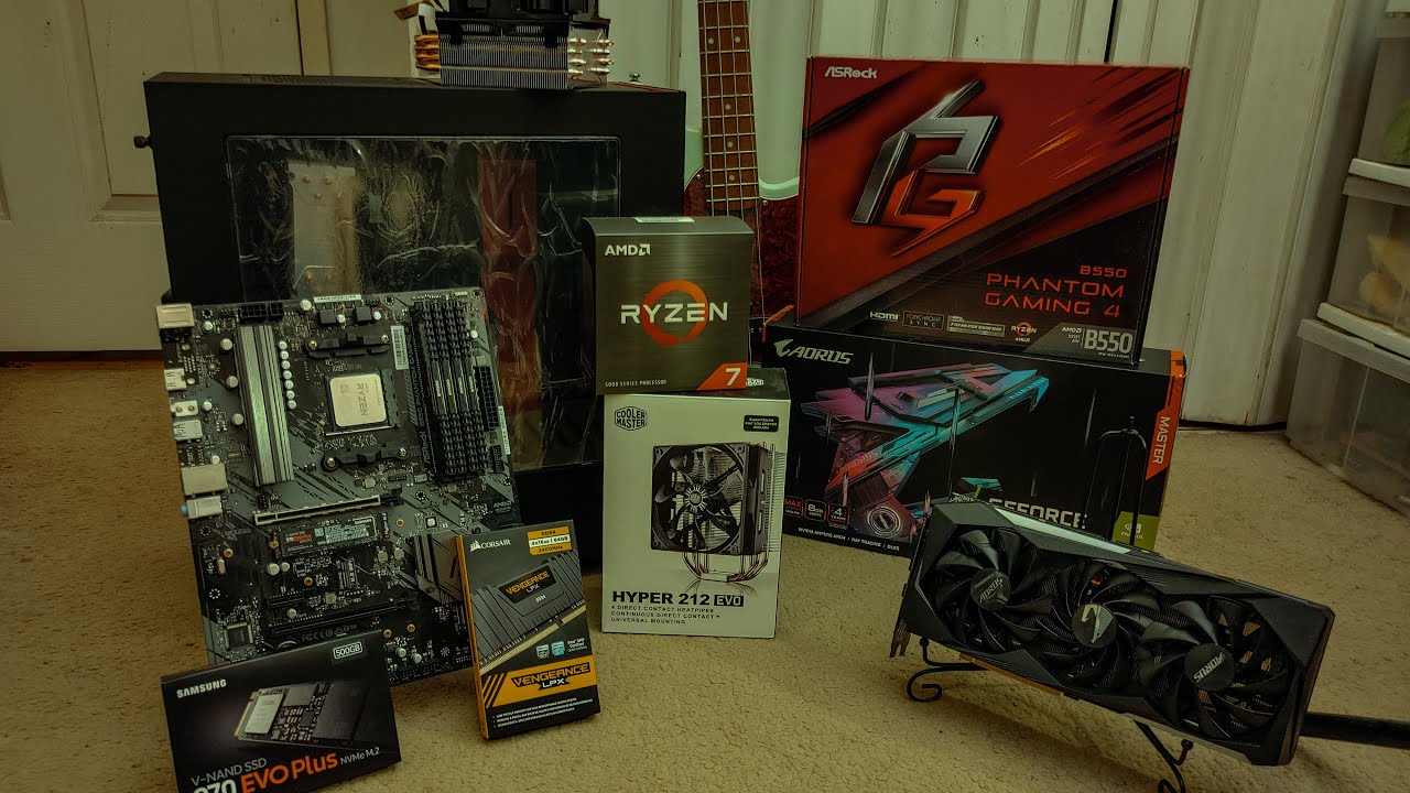 Custom PC Build - Ryzen 5800x & RTX 3070 - Timelapse - YouTube