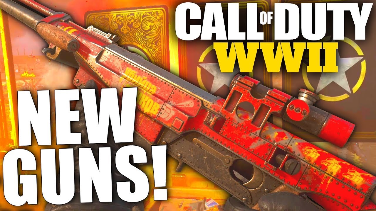 ALL NEW COD WWII GUNS! Blunderbuss, PTRS Sniper, Nambu SMG, Lever ...