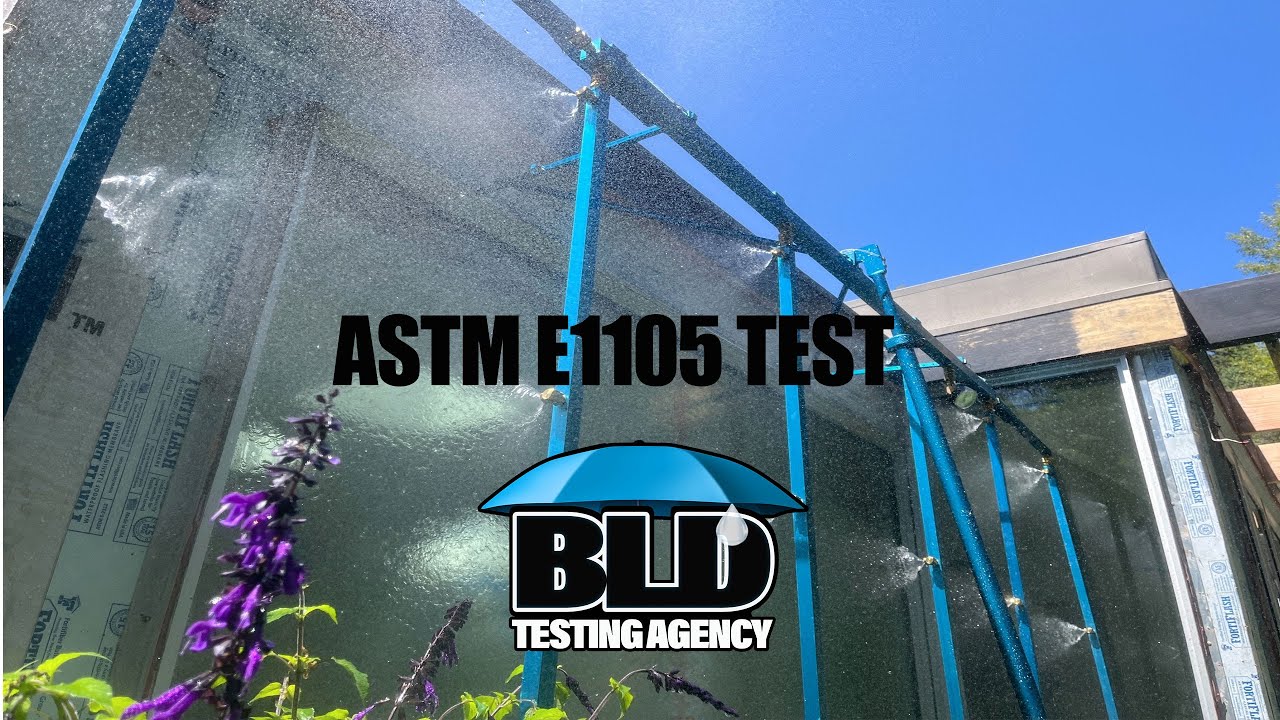 ASTM E1105 water intrusion testing in Las Vegas Nevada - YouTube
