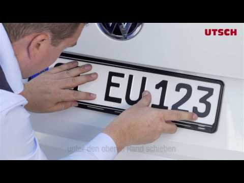 Montage ERUSTAR Kennzeichenhalter UTSCH AG