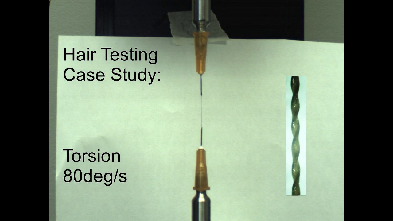 Hair Testing in Tension and Torsion with the Mach-1 - YouTube