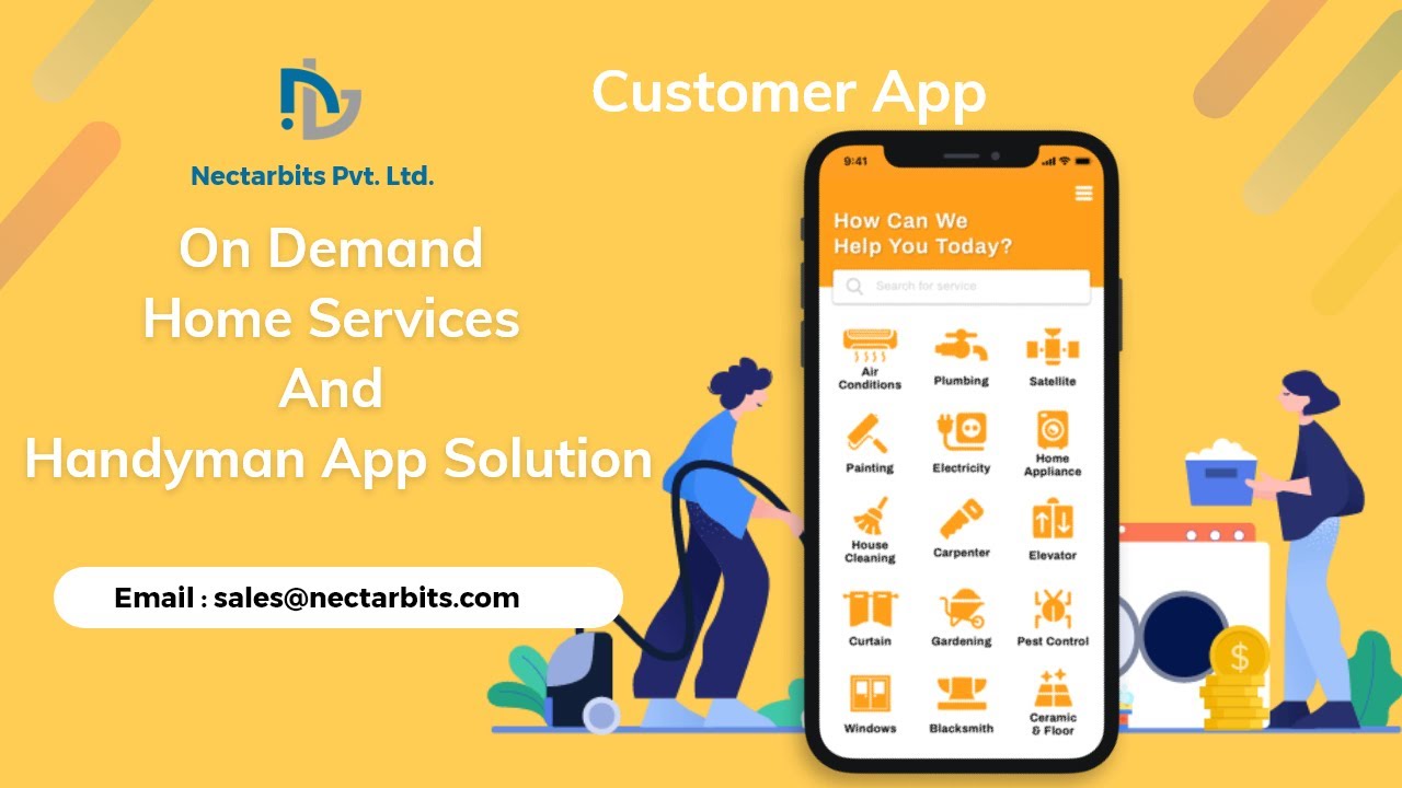 On Demand Handyman Customer Application Development - YouTube