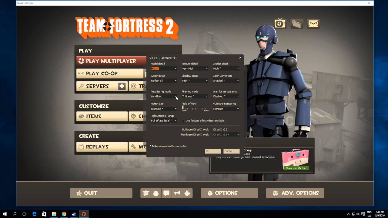 How To Disable Anti aliasing In TF2 - YouTube
