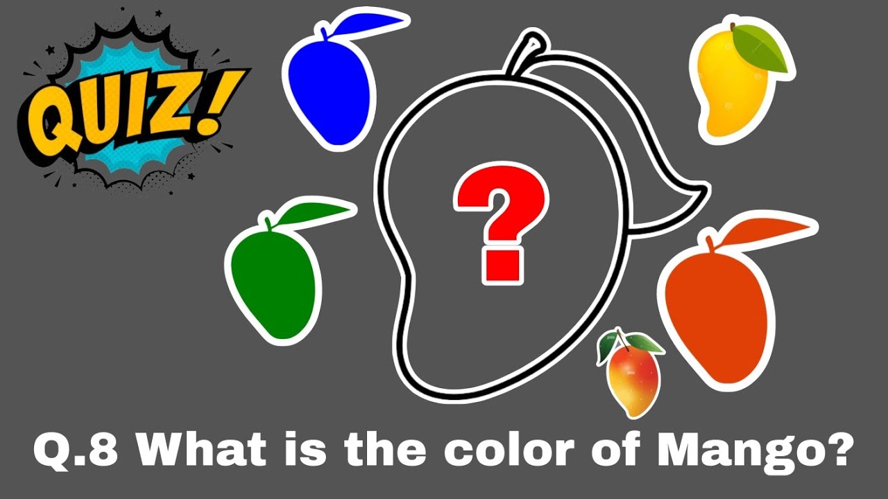 Q.8 What is the color of Mango? | India sign language | learn sign deaf ...