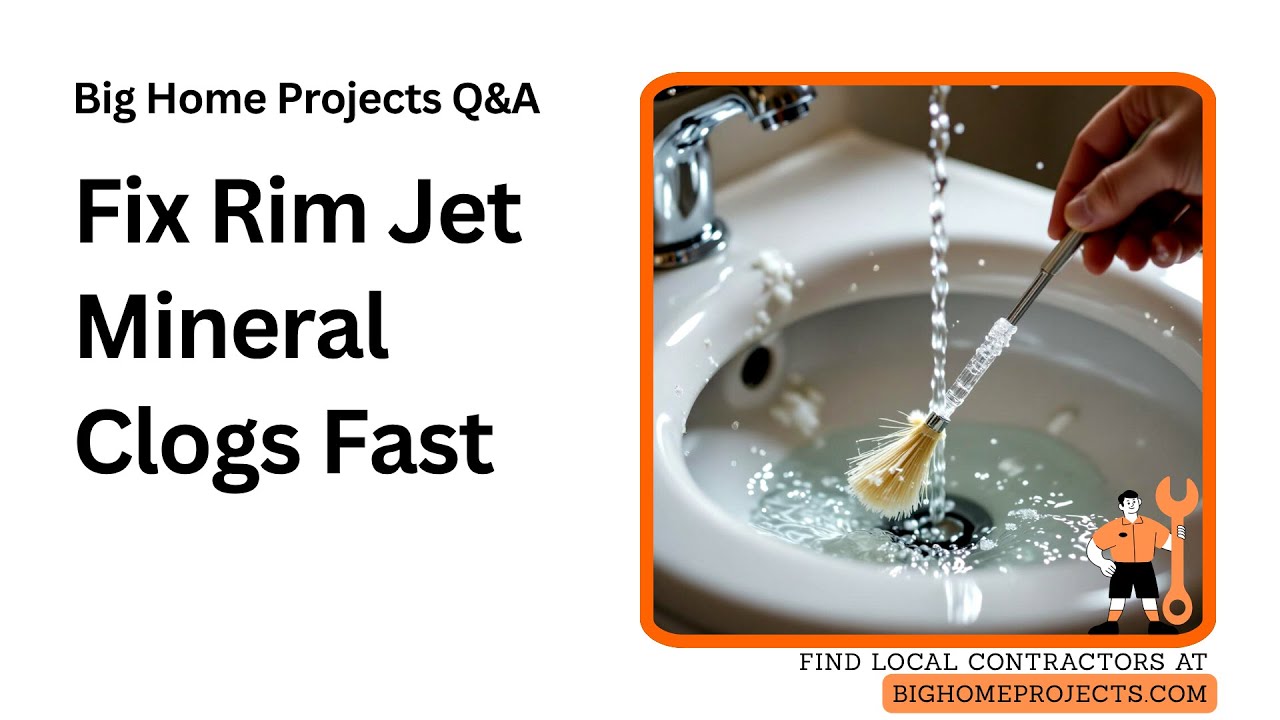 Vinegar Rim Jet Flush Fix for Mineral Clogged Toilets - YouTube