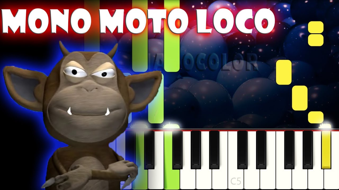 Mono Moto Loco | Piano Cover | Tutorial | Karaoke - YouTube