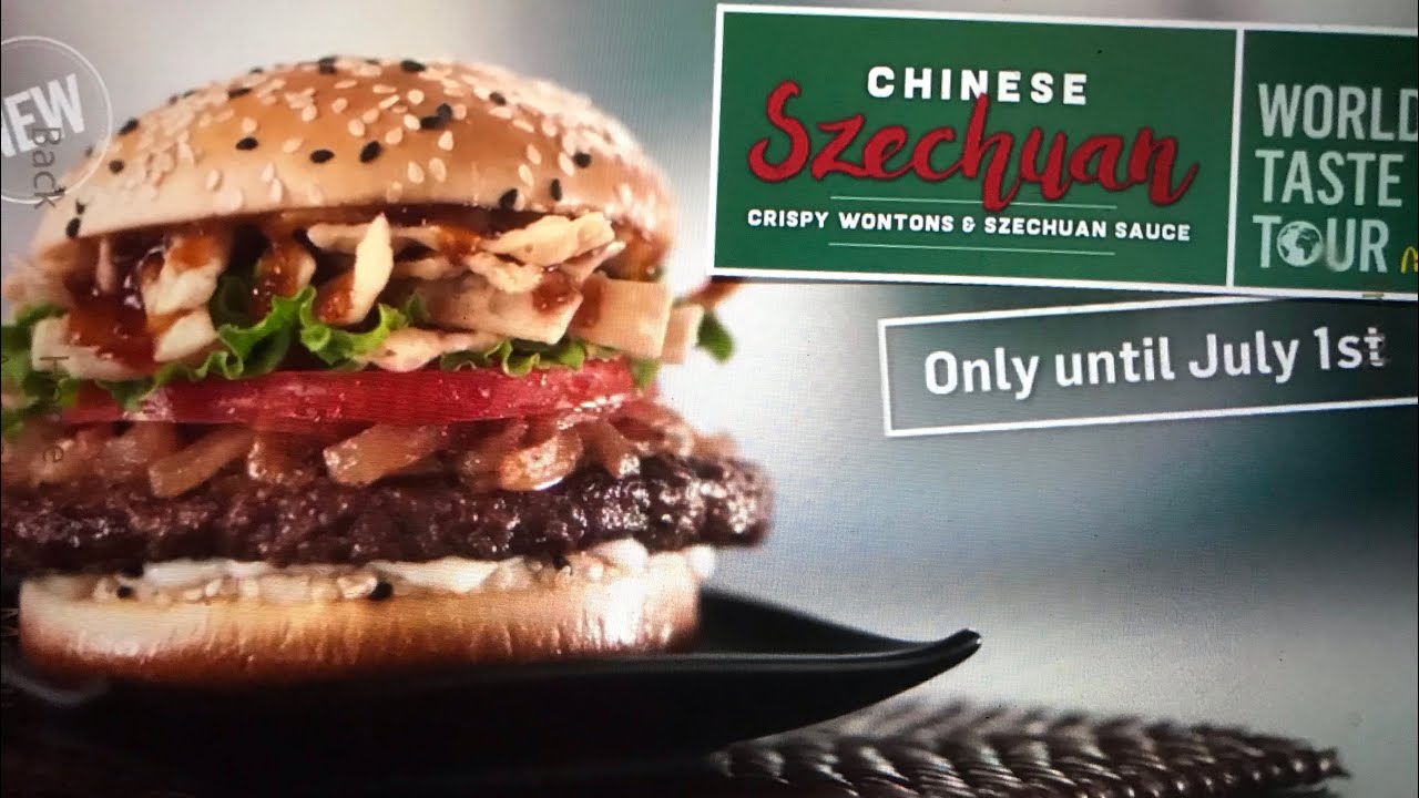 McDonald’s NEW Chinese Szechuan Burger - LIMITED TIME ONLY! (WORLD ...