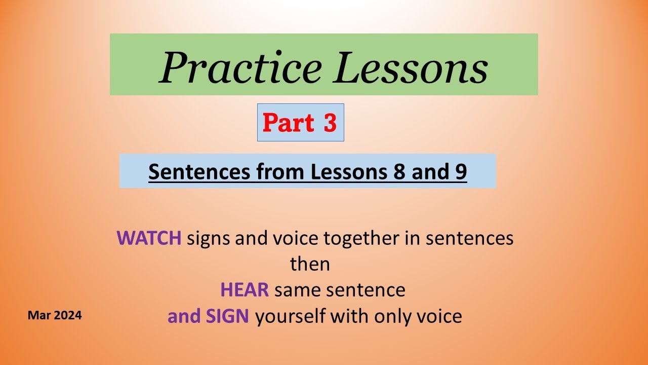Practice Lessons 8-9 Part 3 - YouTube