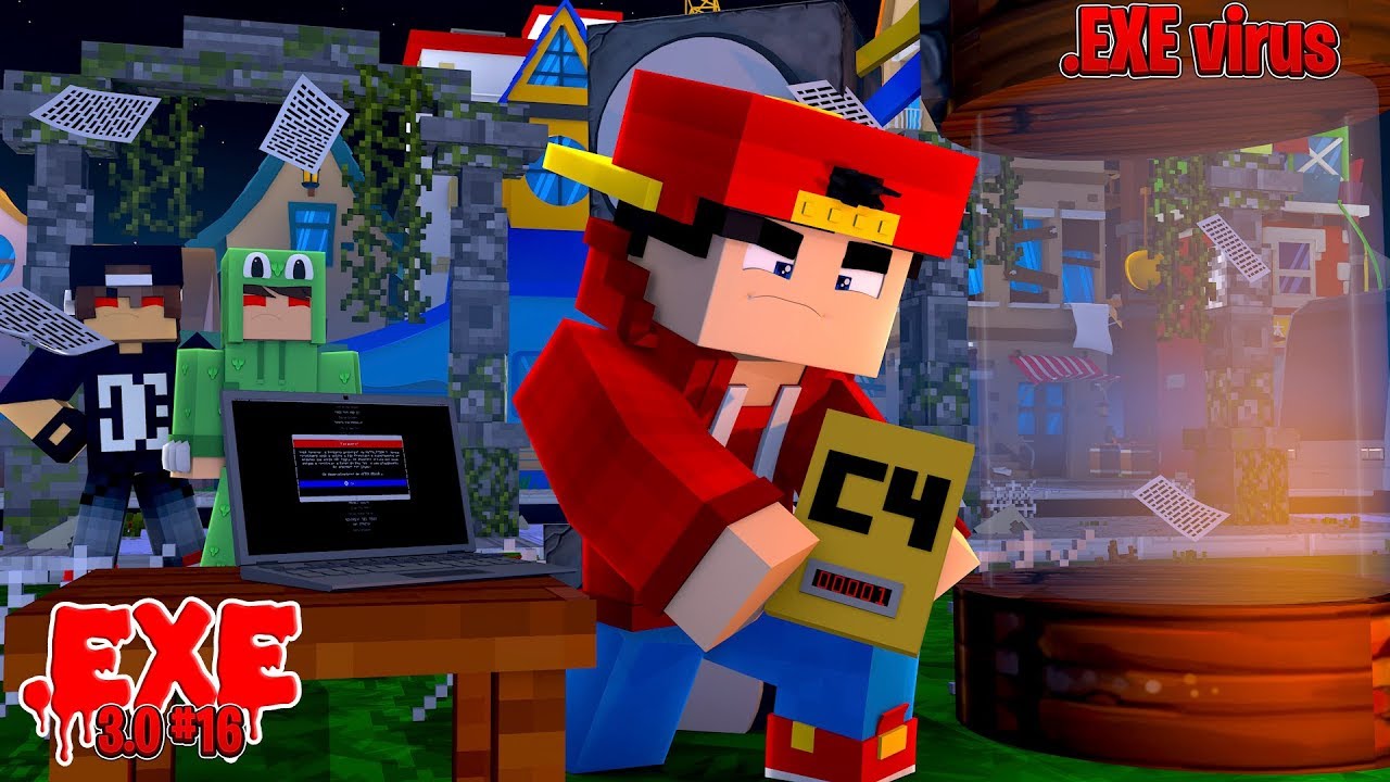 Minecraft .EXE 3.0 #16 - ROPO DESTROYS THE FINAL .EXE VIRUS MACHINE ...