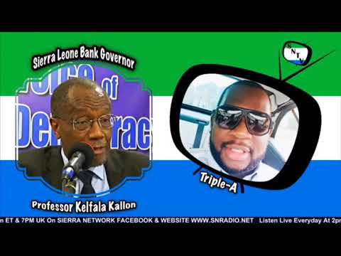 Professor Kelfala Kallon Governor Bank Of Sierra Leone - Sierra Network ...