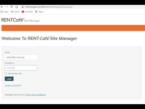 SNRHA RentCafe Landlord Portal Managing User Accounts - YouTube