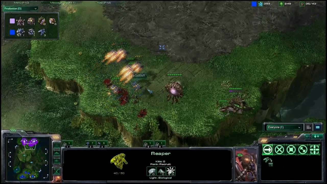 HD Starcraft 2 Machine v LzGaMeR p1/1 - YouTube