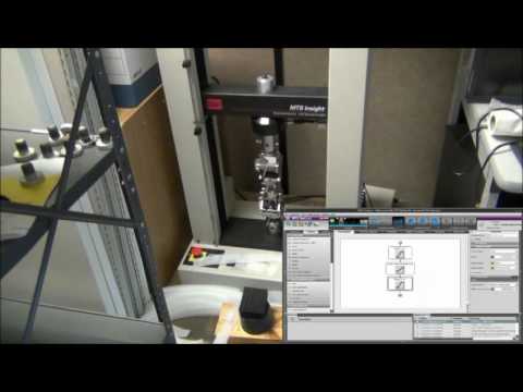 MTS Load Frame and TestSuite - YouTube