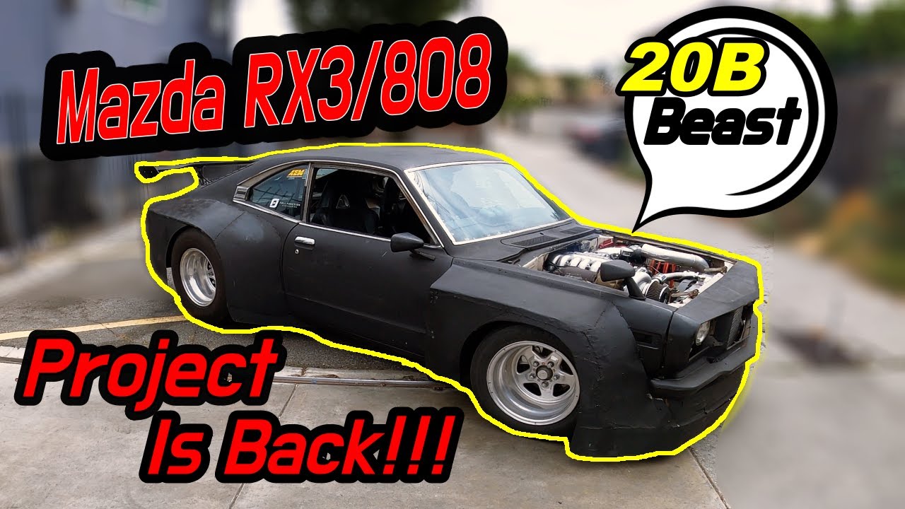 Mazda Rx3 -808 20B Rotary Project is Back - YouTube