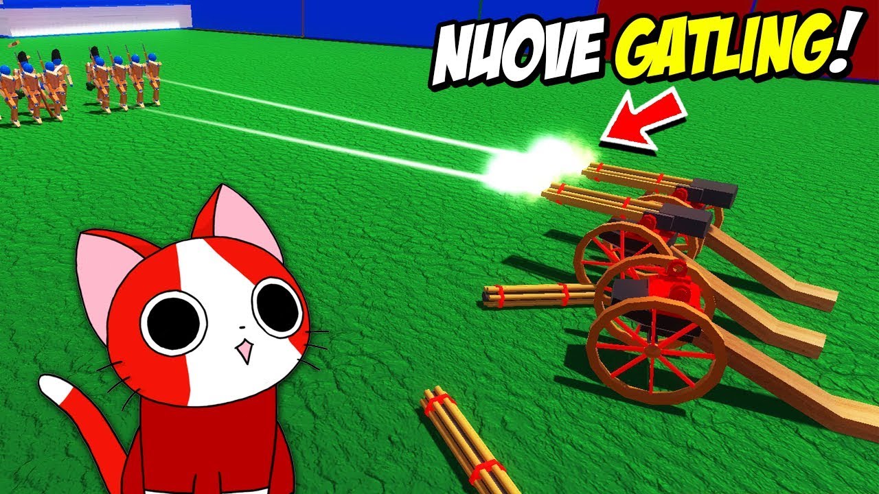 LA NUOVISSIMA MITRAGLIATRICE GATLING E' DEVASTANTE!! - Wooden Battles ...