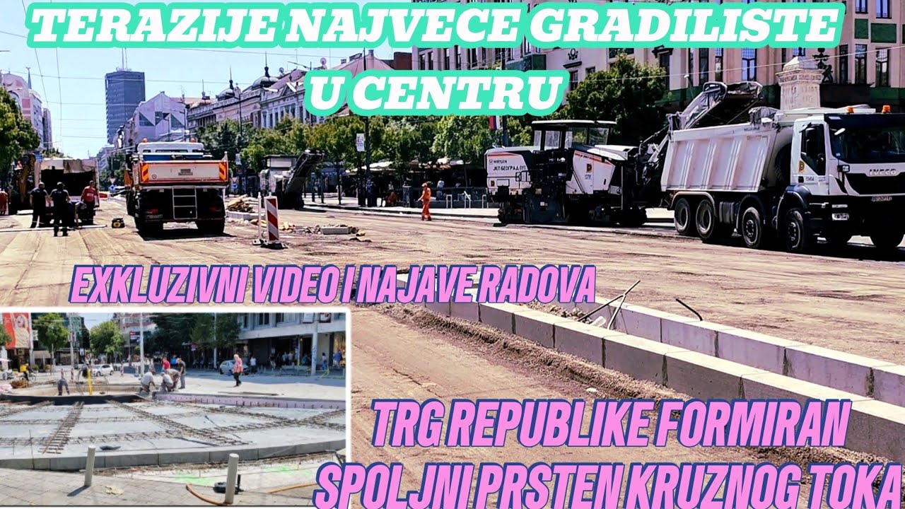 Exkluzivno najava novih radova ,Terazije najvece gradiliste,Trg ...