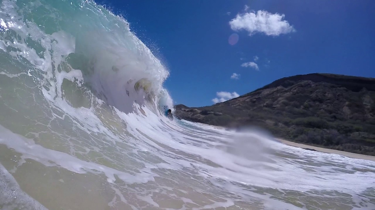 6.21.17 Sandy Beach Shorebreak Hawaii - YouTube