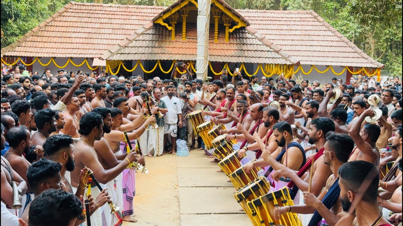 വനമദ്ധ്യത്തിലെ പാണ്ടിമേളം | പ്രമാണം മട്ടന്നൂർ ശ്രീരാജ്| Poyilkavu ...