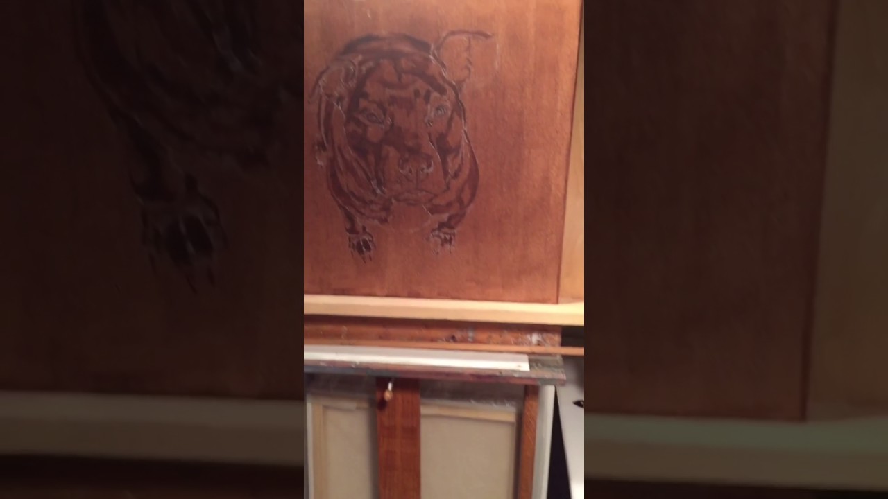 Bosco Pet Portrait Stage One by Bruce Brickman - YouTube