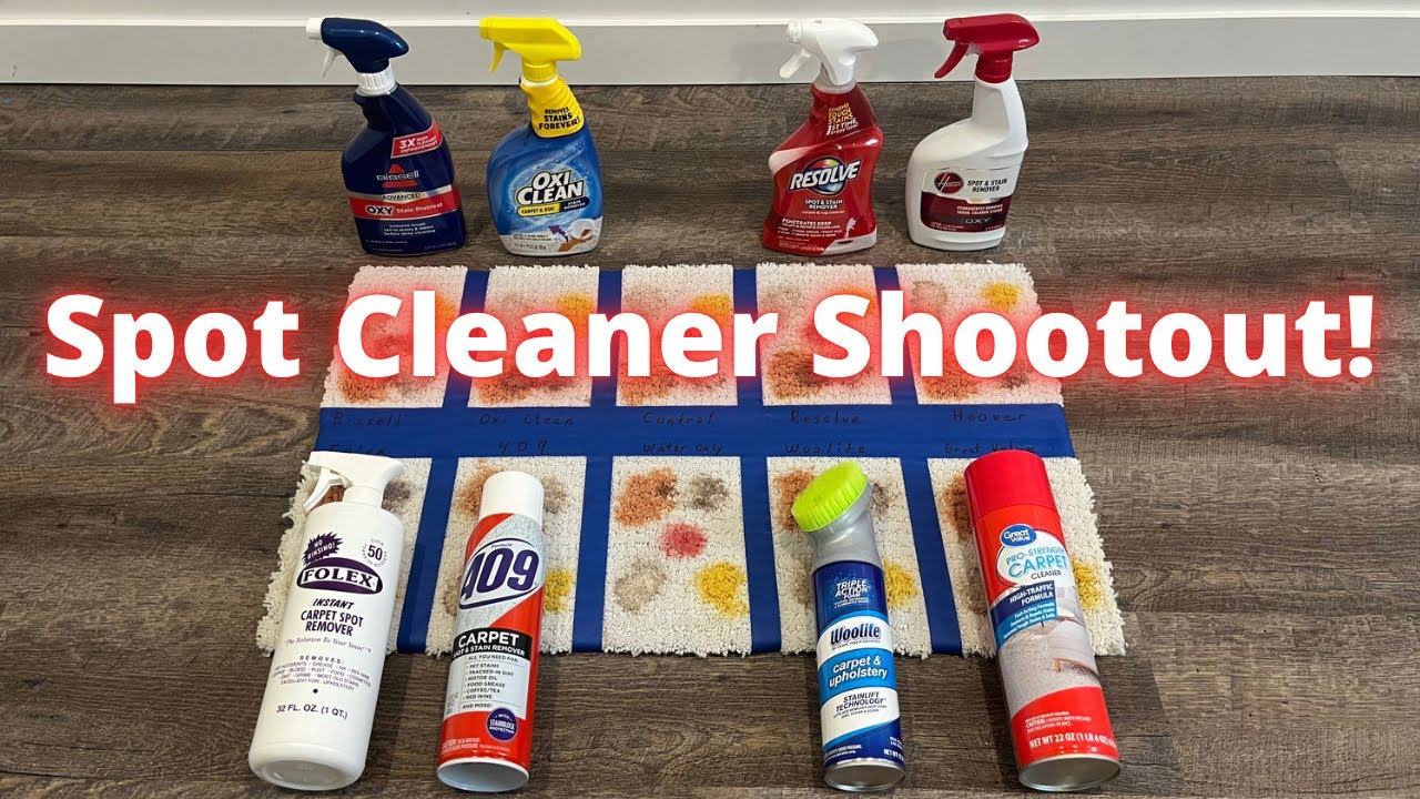 What stain remover is the best? Testing 8 of the top carpet spot ...