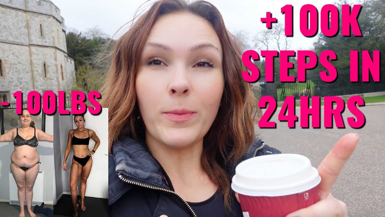 I Tried To Walk 100,000 Steps In 1 Day After Losing 100lbs - YouTube
